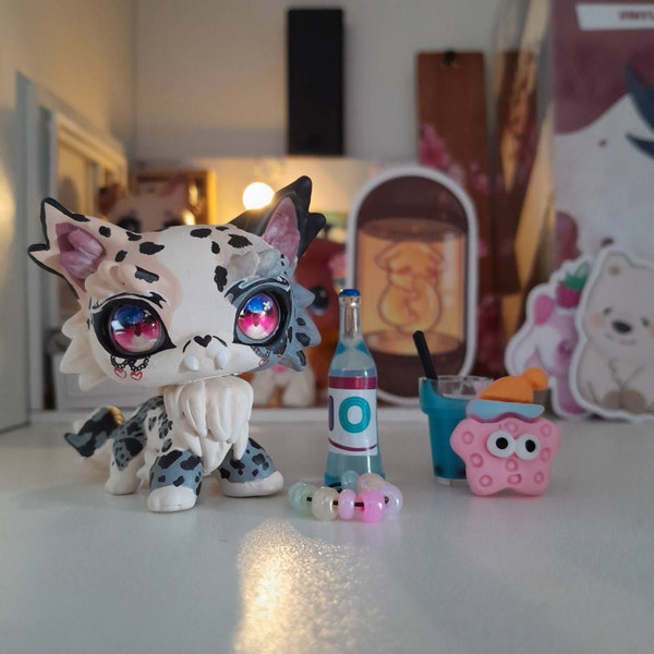 Littlest Pet Shop Custom Great Dane/collie/dog Punk/emo Series ...