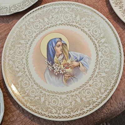 Vintage St. Elizabeth Ann Seton Statue American Patron Saint Mother ...
