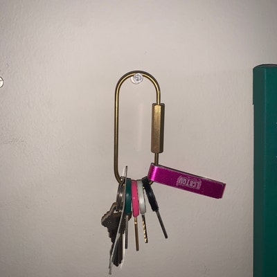 Brass Keychain Custom,key Hook,custom Keychain,brass Key Ring Hook ...