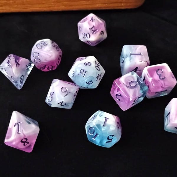 Shadowy Forest Dnd Dice Set, Polyhedral Dice, D&D Dice, Dungeons and ...