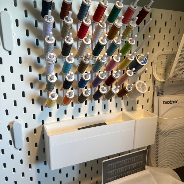 Thread Holder for IKEA Skådis Pegboard - Etsy