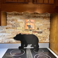 Bear and Mountains 100% Copper, Brass or Stainless Steel Tile, Handmade ...