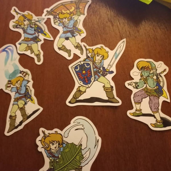 Legend of Zelda Stickers (BOTW in LTTP Set) Fan Art / Legend of Zelda ...