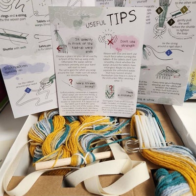 Tablet Weaving Kit, DIY Craft Kit Advanced, Complete Kit for Weaving a ...