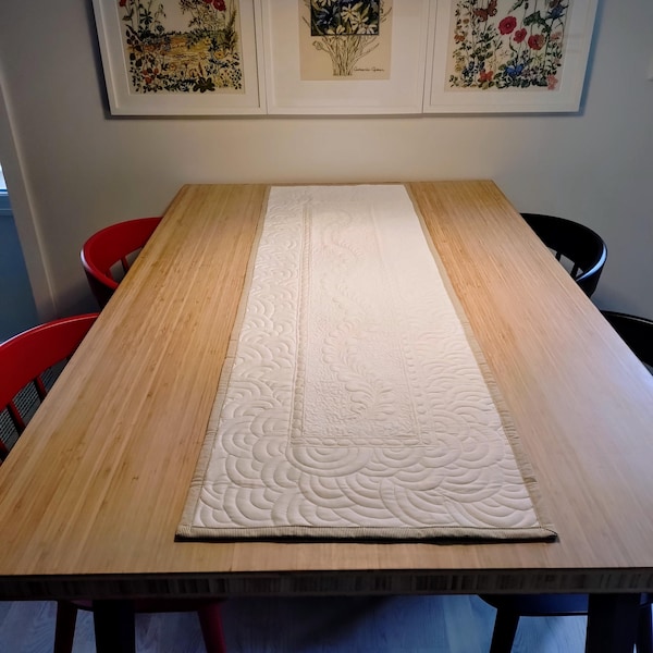 Handmade Quilted Table Runner Holiday Table Topper Quilted - Etsy