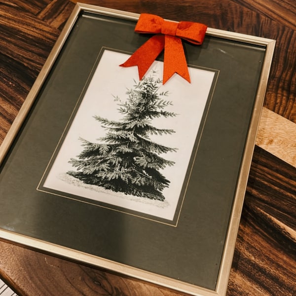 Vintage Fir Botanical Sketch | Printable Christmas Tree | Pine Tree ...