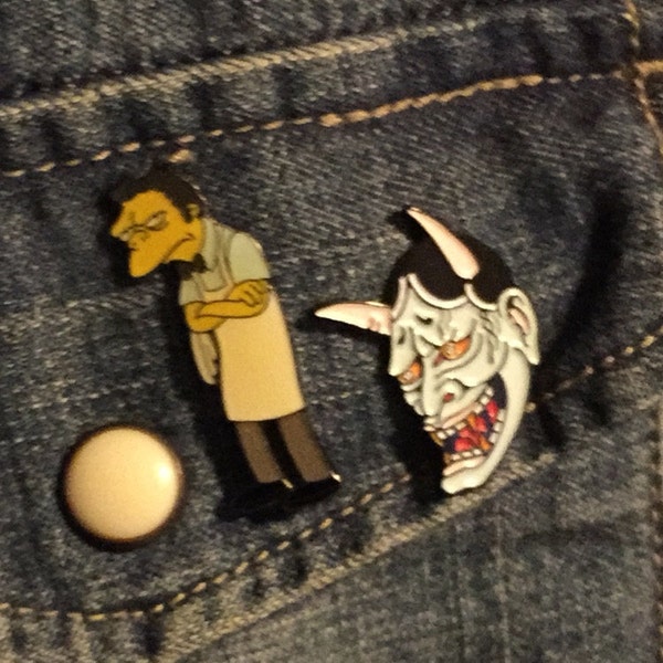 The Simpsons Enamel Pin Barney - Etsy
