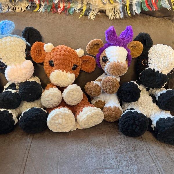 Lenni the Lamb Crochet Pattern | No Sew Low Sew Crochet Amigurumi ...