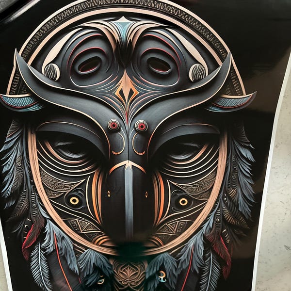 Spirit of the Forest Bear, Spirit Animal, Canvas Gallery Wrap, Unique ...