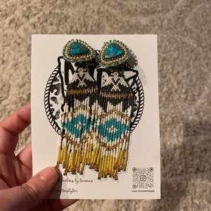 Howling Wolf Full Moon Seed Bead Earring Pattern Brick Stitch - Etsy