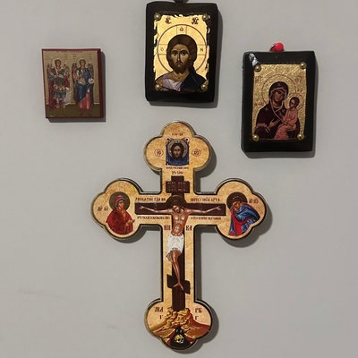 Triptych Orthodox Table Icon,with the Holy Family and the Annunciation ...