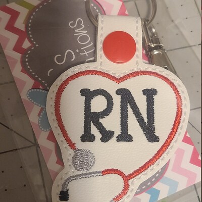 Nurse Keychain RN Keychain Nurse Key Chain Nursing Keychain Medical ...