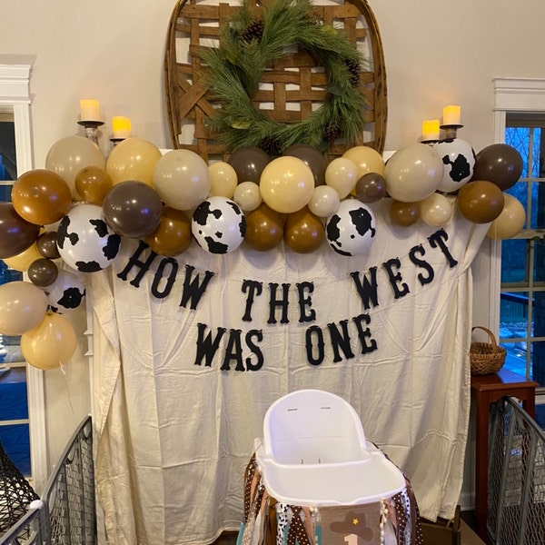 How the West Was One - First Rodeo Birthday Party, Customized Banner ...