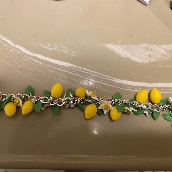 Lemon Bracelet - Handmade - Stunning Summer Bracelet - Etsy UK