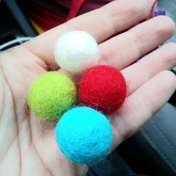 Felt Balls 2cm, Pom Pom, Extra Small Felt Balls, Felt Beads, Wool Felt ...