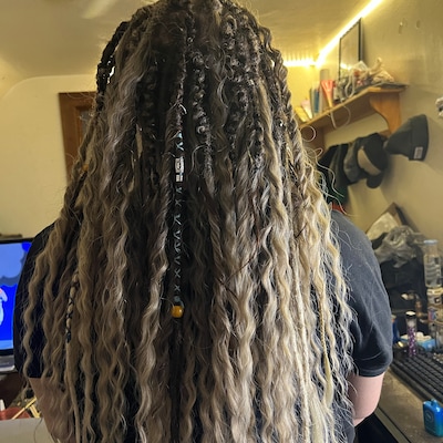 Viking Dreadlocks Dreadlock Ponytail Synthetic Dreadlocks on Elastic ...