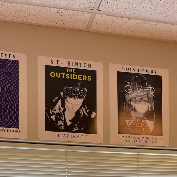 Book Poster Literature Poster Book Cover Wall Art Set 6 Prints | Home ...