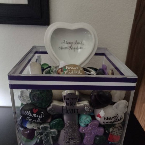 Bereavement Word Stones, Handpainted Grief & Loss Rocks, Memory Stones ...