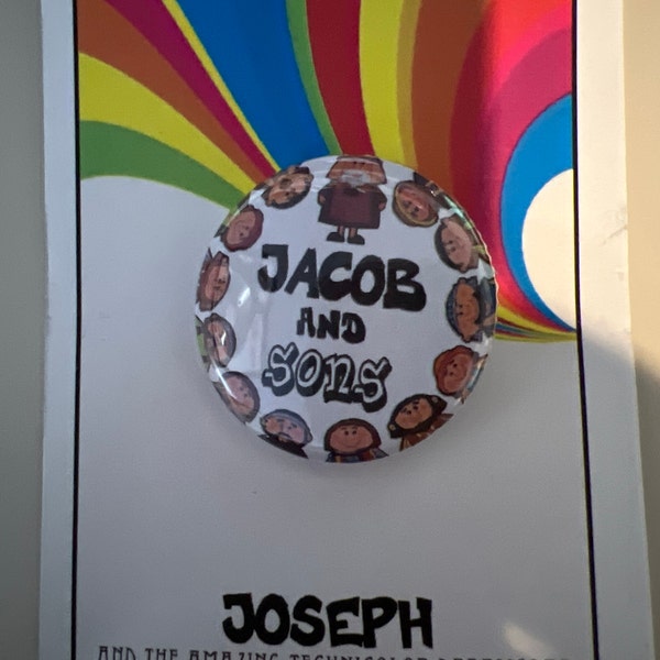 Joseph and the Amazing Technicolor Dreamcoat Inspired Pin, Pinback ...