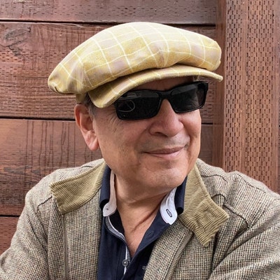 The it Cap 1910s / 1920's Style Flat Cap With Box Pleated Top Made to ...