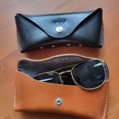 Ray Ban Case-leather Sunglasses Case-glasses Case Whiskey Saddle ...