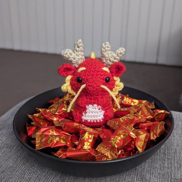 PDF Pattern: Loong the Chubby Dragon - Etsy