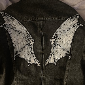 Skeleton Back Patch Black Metal Back Patch, Goth Backpatch, Death ...