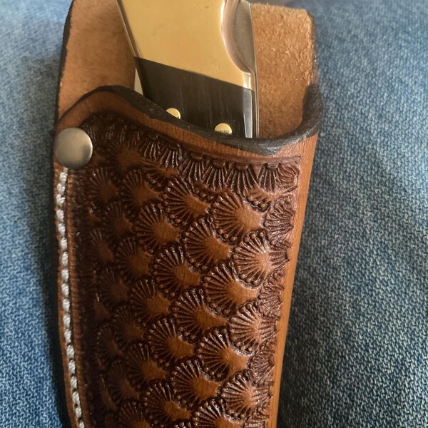 Custom Leather Knife Sheath With Flap JS110-122 - Etsy