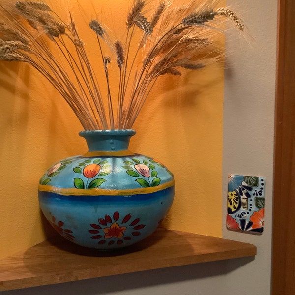 Mexican Talavera Electrical Double Light Switch Cover Standard Size ...