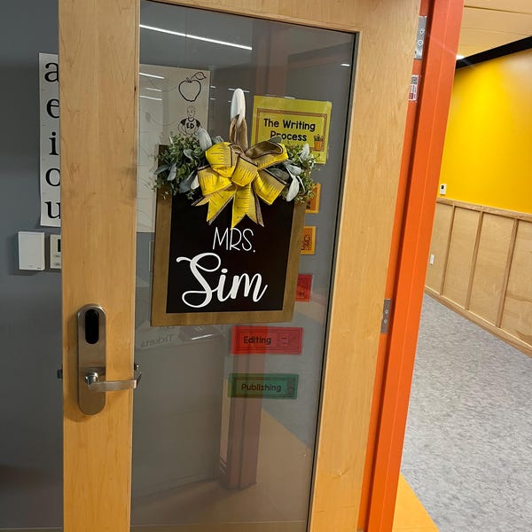 Teacher Door | Teacher Door Sign | Teacher Name | Classroom Sign ...