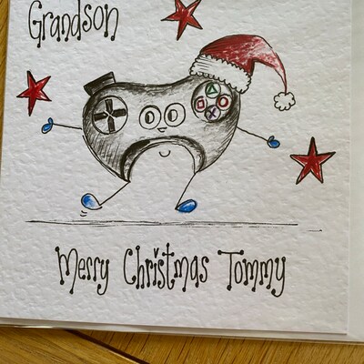 Hand Drawn Minecraft Creeper Birthday Card - Etsy