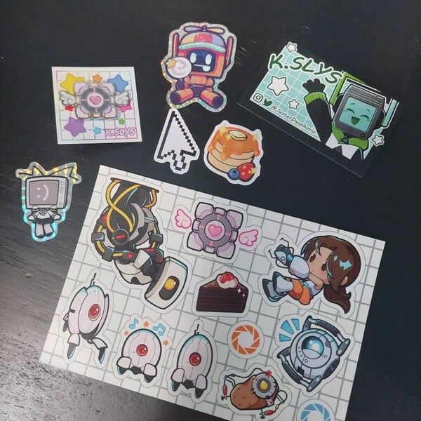 Portal Vinyl Sticker Sheet - Etsy
