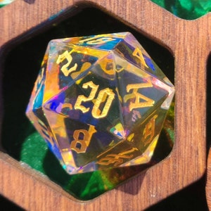 Custom Stone Dnd Dice Set Tiger Eye Dnd Dice Set Sorcerer Dungeons and ...