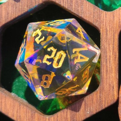 Custom Stone Dnd Dice Set Tiger Eye Dnd Dice Set Sorcerer Dungeons and ...