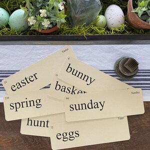 DAYS of the Week Flash Cards LARGE Vintage Inspired Flashcard | Etsy