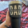 Dad Tumbler With Kids Names, Personalized Dad Cup, Daddy Tumbler, Dad ...
