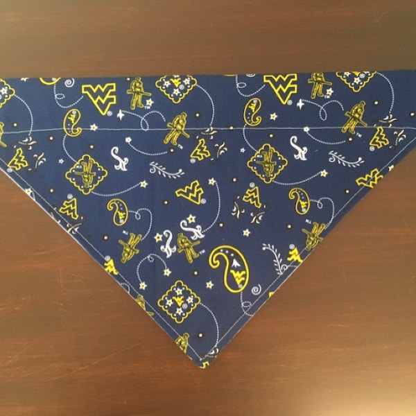 NCAA West Virginia University Mountaineers College Logo Cotton Fabric ...
