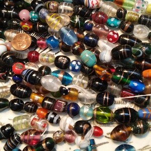 100 Gram Mixed Glass Bead Pack, 3-26mm, About 80-140 Beads, Shape ...