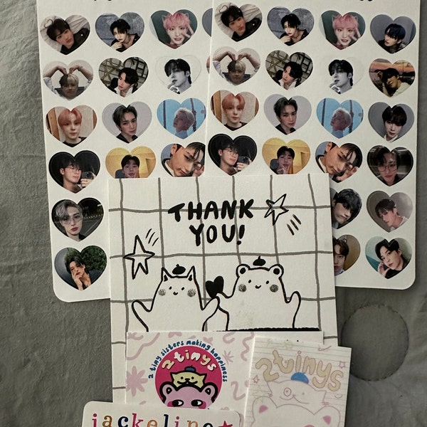 Ateez Hearts Sticker Sheet | 24 Pcs | Aesthetic Cute Kpop Stickers for ...