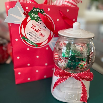 Mint Christmas Gift Tag, Teacher Gift Tag, Teacher Appreciation ...