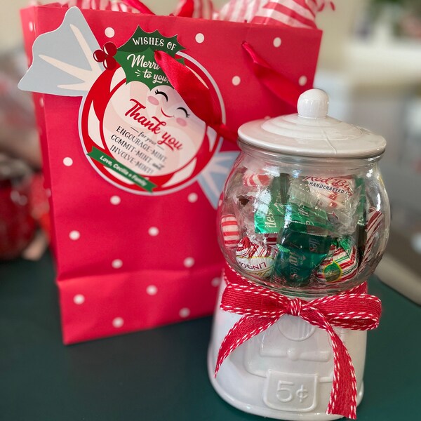 Mint Christmas Gift Tag, Teacher Gift Tag, Teacher Appreciation ...