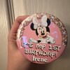 Minnie Birthday Button-disney Birthday Buttons Disney Birthday Pins ...