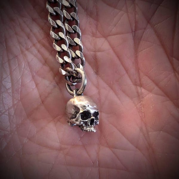 Toothless Joe-sterling Silver Skull Ring Without Lower Jaw Gothic ...