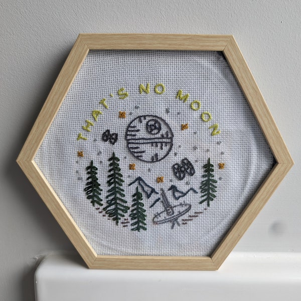 PDF PATTERN - Star Wars Death Star Embroidery - Etsy