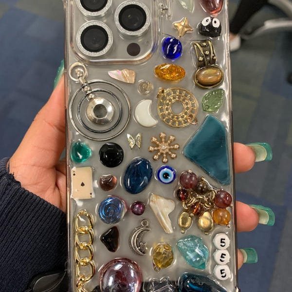 CORALINE THEMED Custom Resin Charm Phone Case EXAMPLE - Etsy