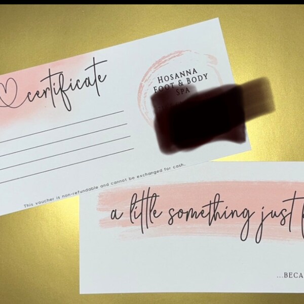 Printable Gift Certificate Modern Peach Coral Gift Certificate Template ...