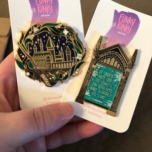 Magic Mirror Hard Enamel Pin Enamel Pin Wizard | Etsy