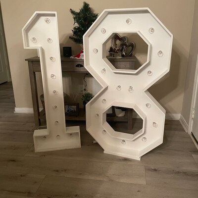 3ft & Symbol Ampersand Marquee Letter Blueprints Build - Etsy