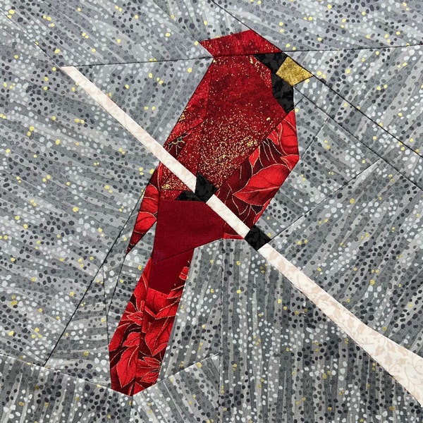 Cardinal Paper Piecing Pattern - Etsy