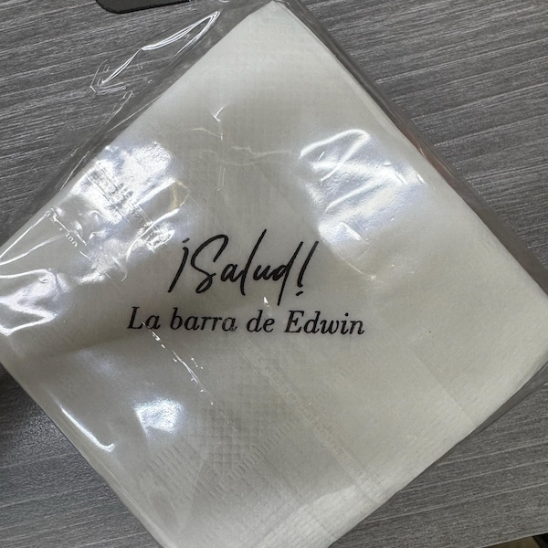 Custom Napkins Wedding Personalized Napkins Cocktail Wedding Custom ...